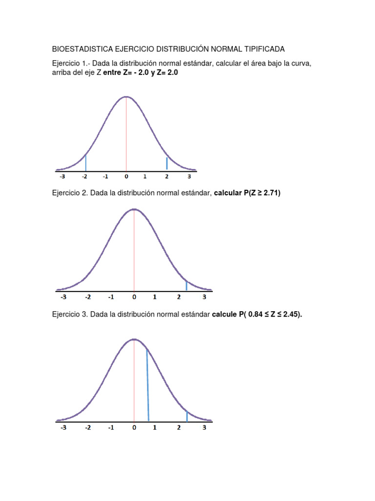 Ejercicio DISTRIBUCION NORMAL | PDF