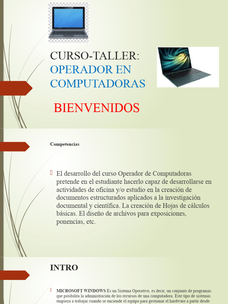 Operador PC | PDF | Microsoft | Hardware de la computadora