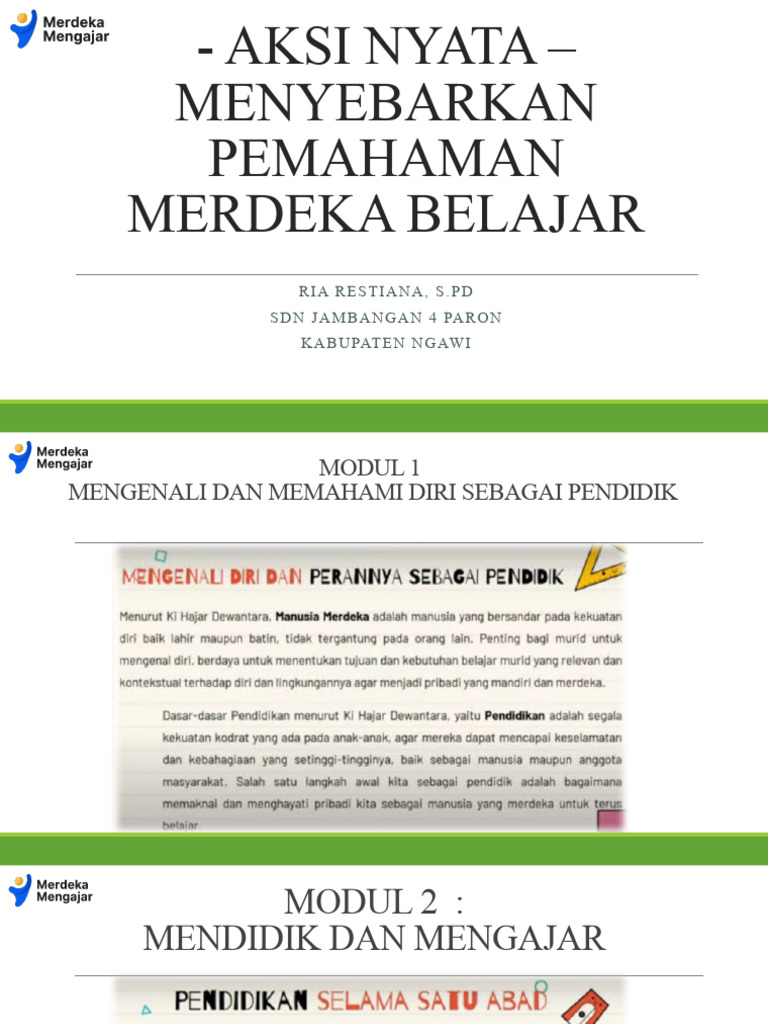 AKSI NYATA - Merdeka Belajar - PPT | PDF | Bisnis