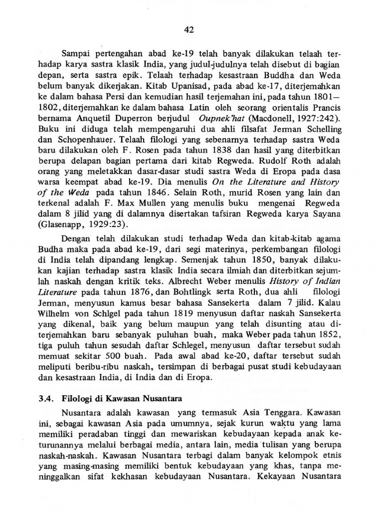 Perkembangan Filologi Nusantara | PDF | Klasik