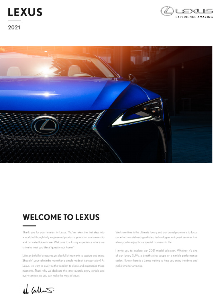 All - Line - Brochure - en Lexus | PDF | Lexus | Hybrid Vehicle