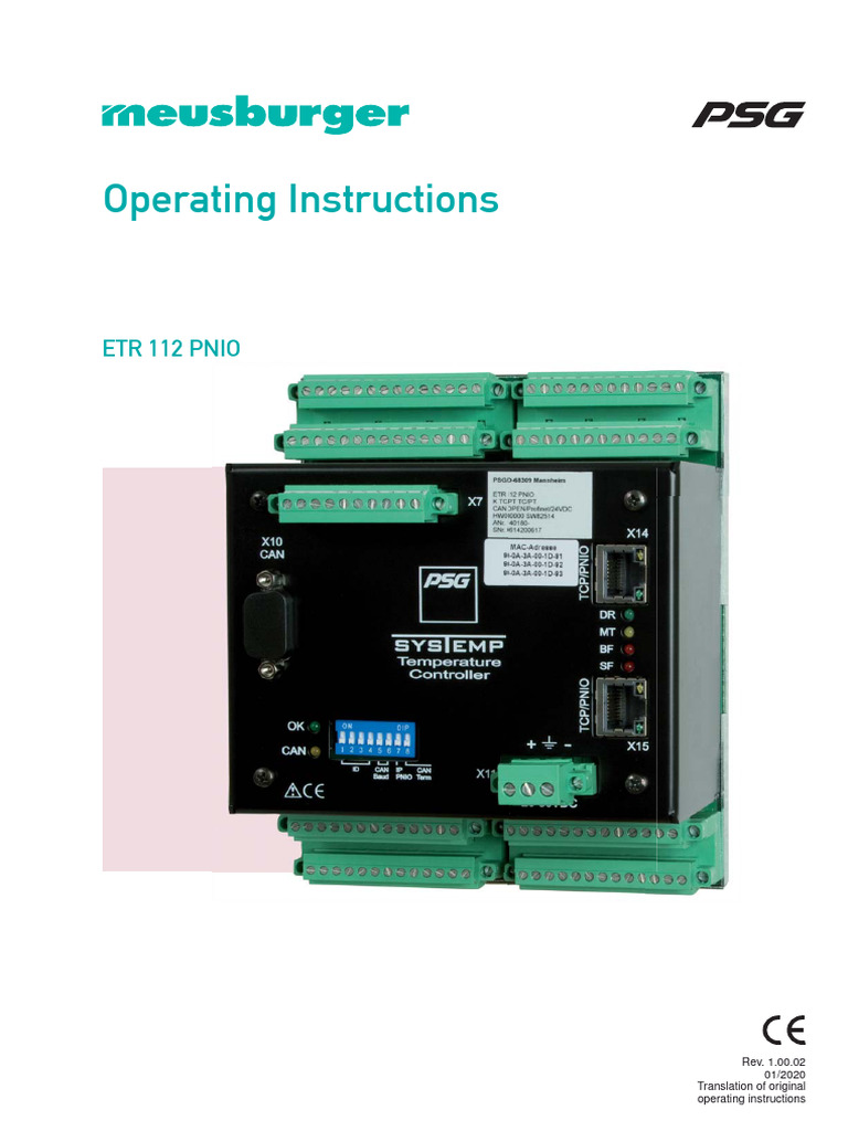 Control de Temperaturas Etr 112 Pnio | PDF