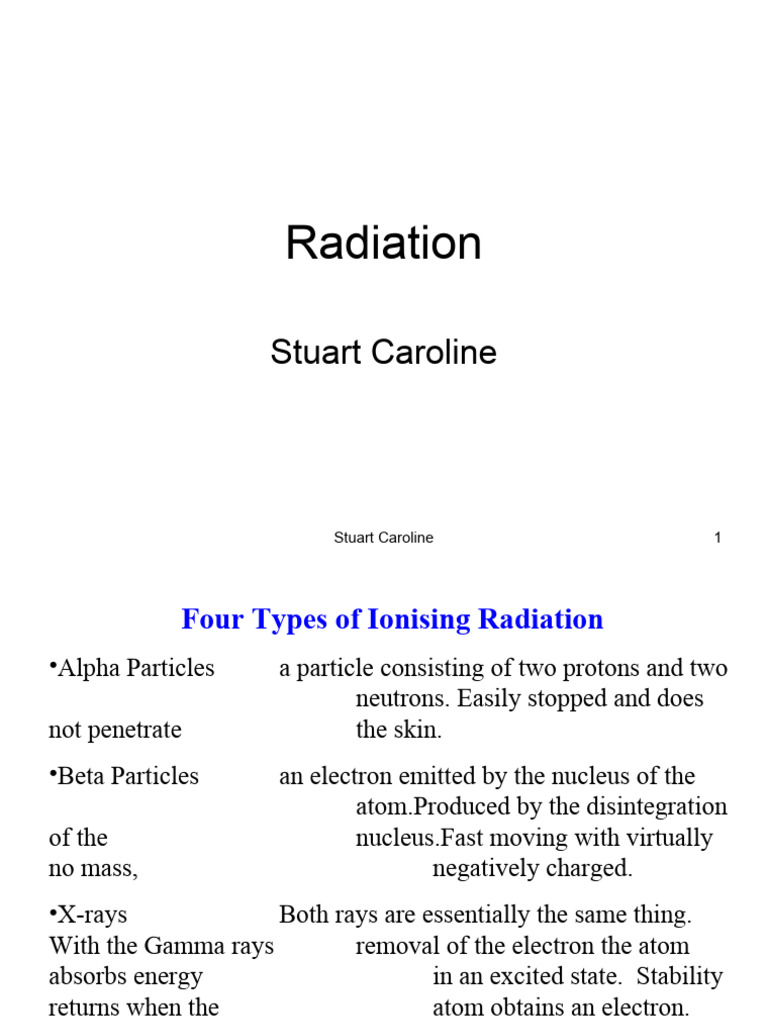 Radiation | PDF | Ionizing Radiation | Radiation Protection Radiation | PDF | Ionizing Radiation | Radiation Protection