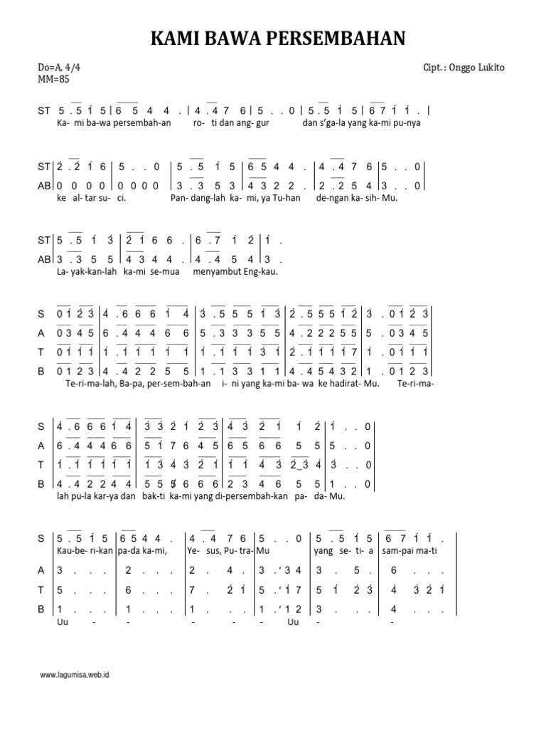 Kami Bawa Persembahan Pdf