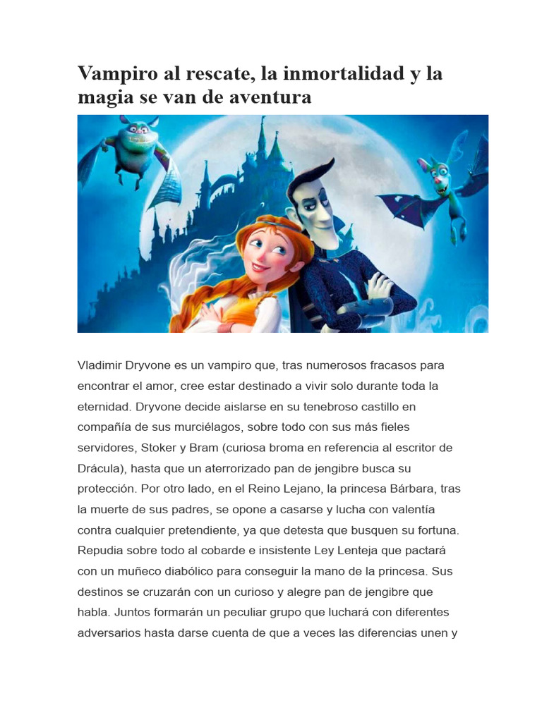 Vampiro Al Rescate | PDF