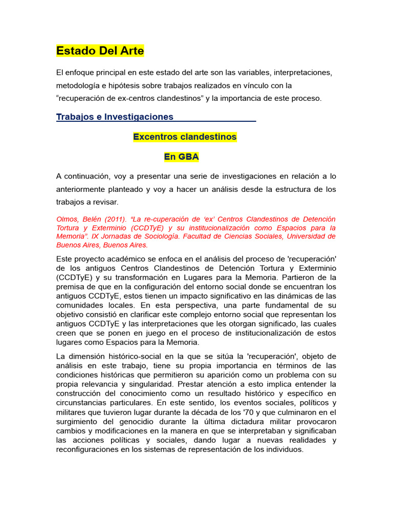 Estado Del Arte | PDF