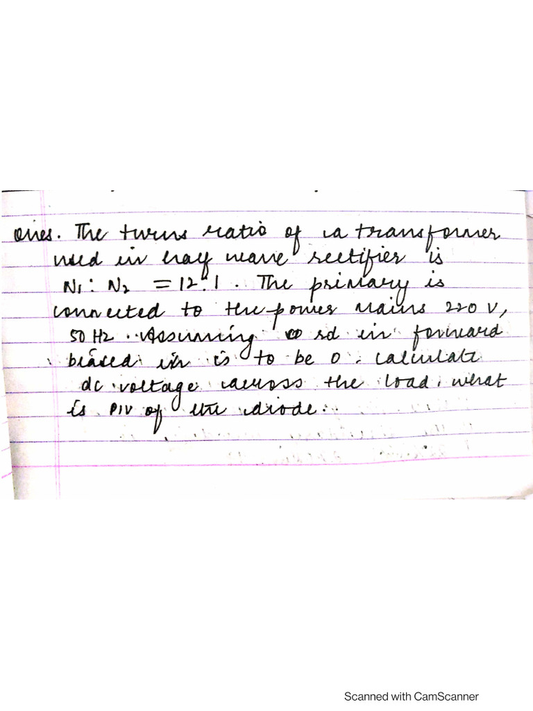 Rectifier Numerical | PDF