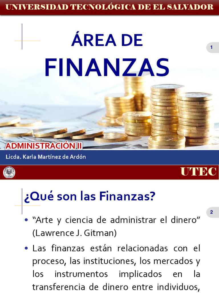 Área de Finanzas | PDF