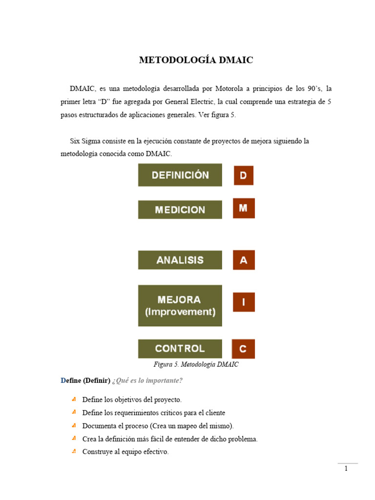 Metodología DMAIC | PDF