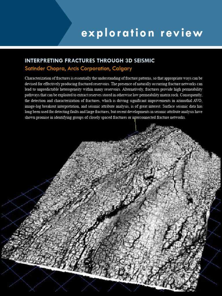 Seismic Attributes For Fracture Analysis 1696898889 Pdf Reflection