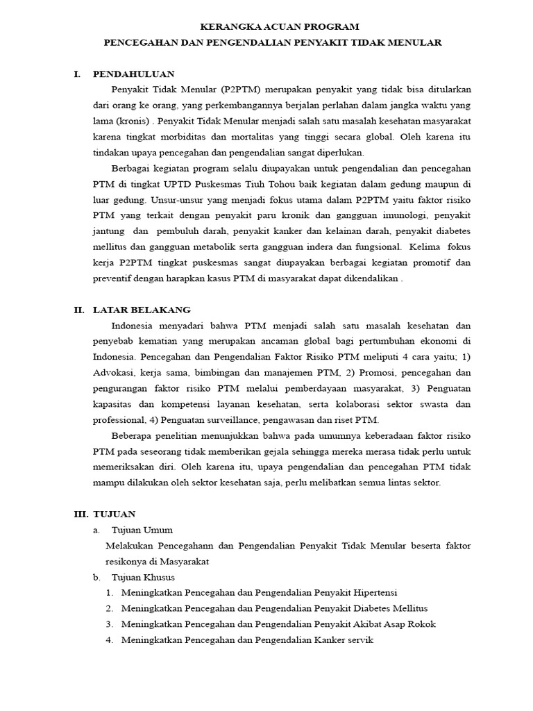 B Kak Terkait Program p2ptm | PDF