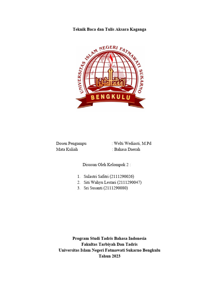 Teknik Baca Dan Tulis Aksara Kaganga | PDF