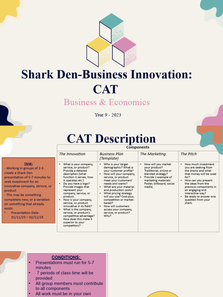 Shark Tank CAT | PDF | Marketing | Marketing Strategy