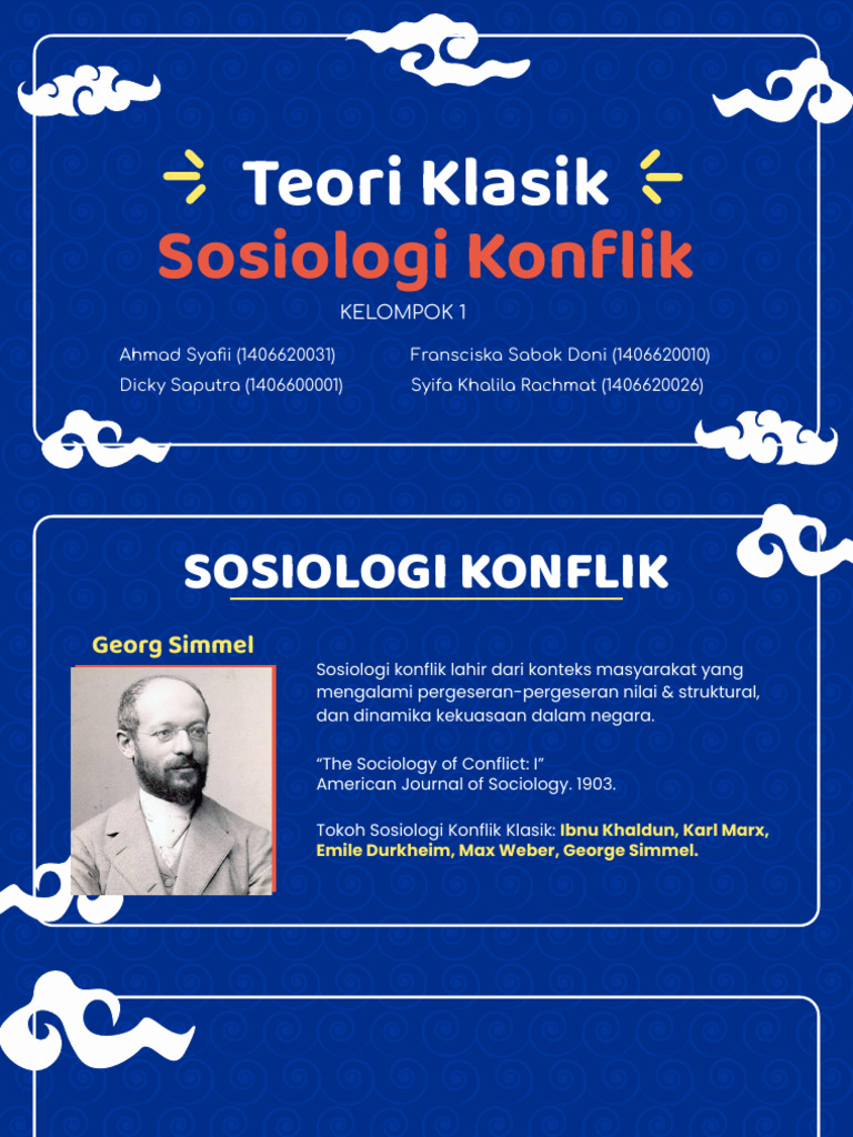 Teori Klasik Sosiologi Konflik | PDF
