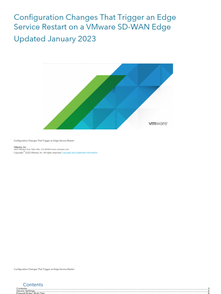 Edge Service Restart Triggers in VMware SD-WAN | PDF | I Pv6 | Ip Address