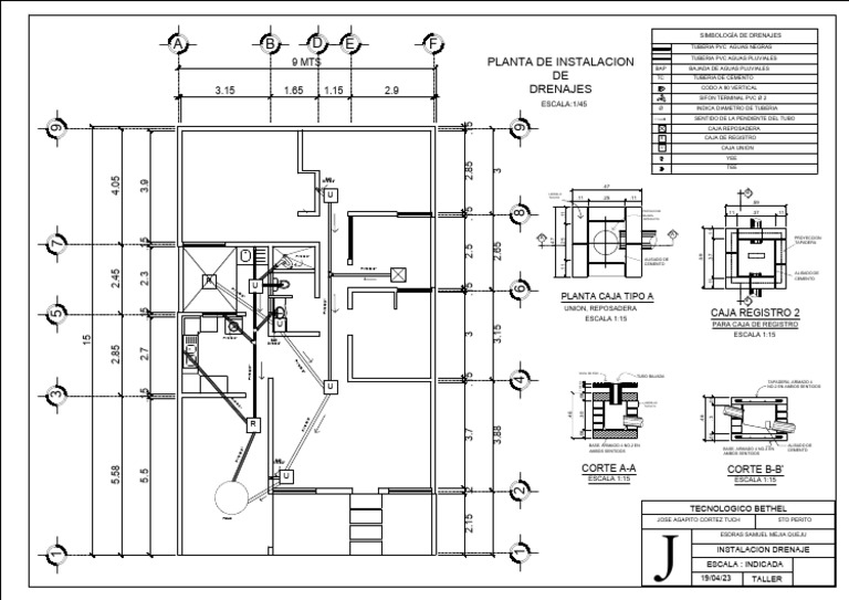 Instalación De Drenajes En Planta Amueblada Pdf Plomería