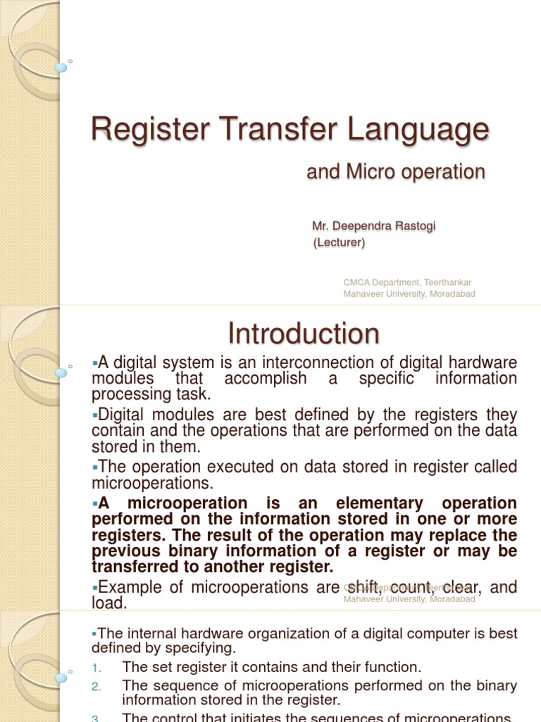 Register Transfer Language | Function (Mathematics) | Hardware Description Language