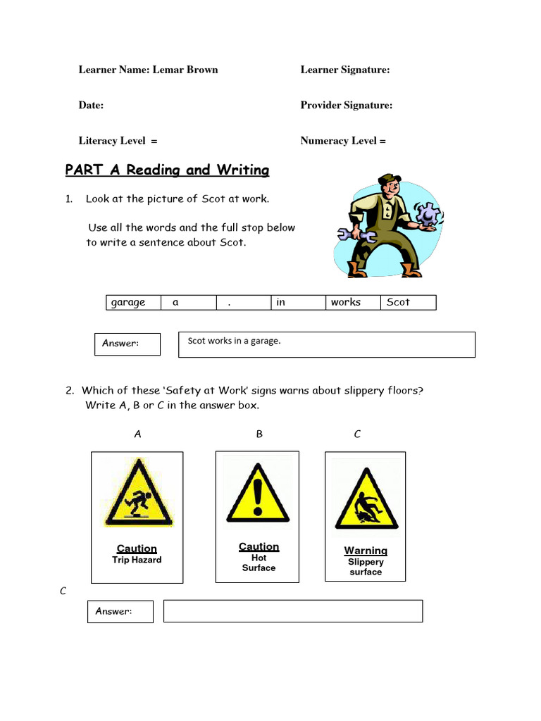 Initial English and Maths Assessments (6756) | PDF