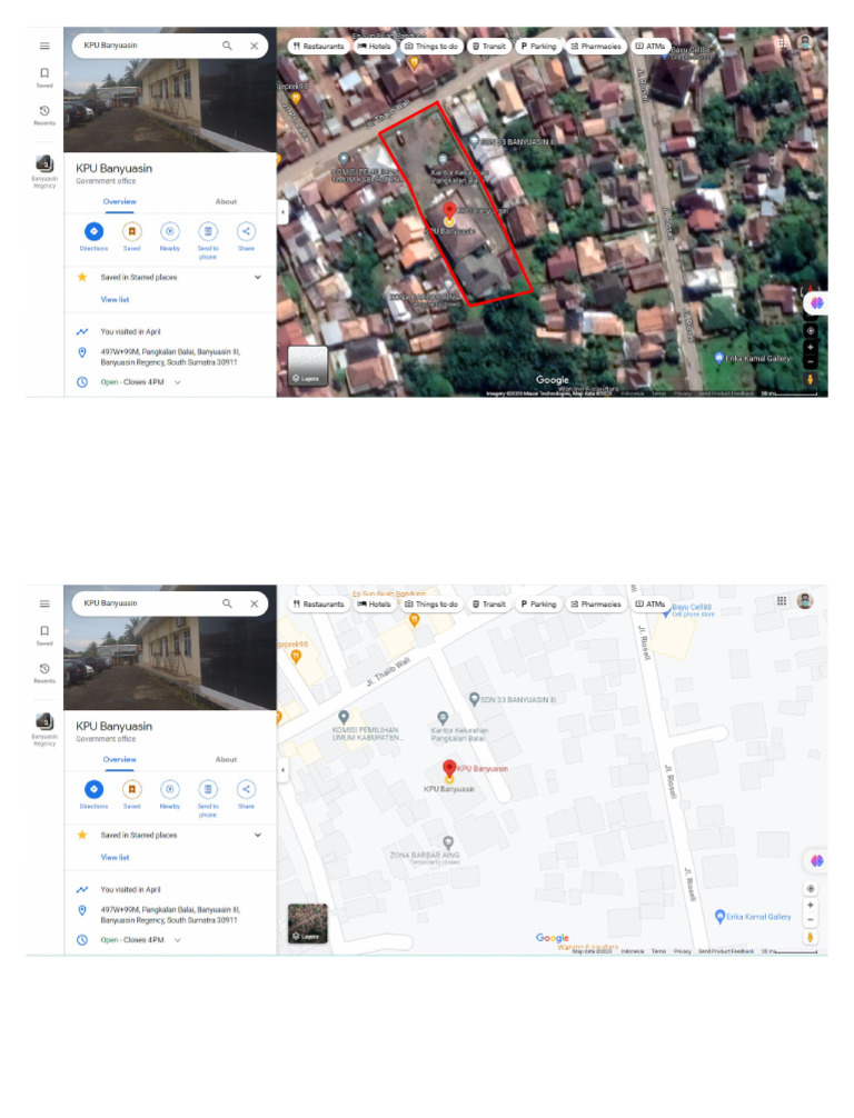 Map KPU Banyuasin | PDF