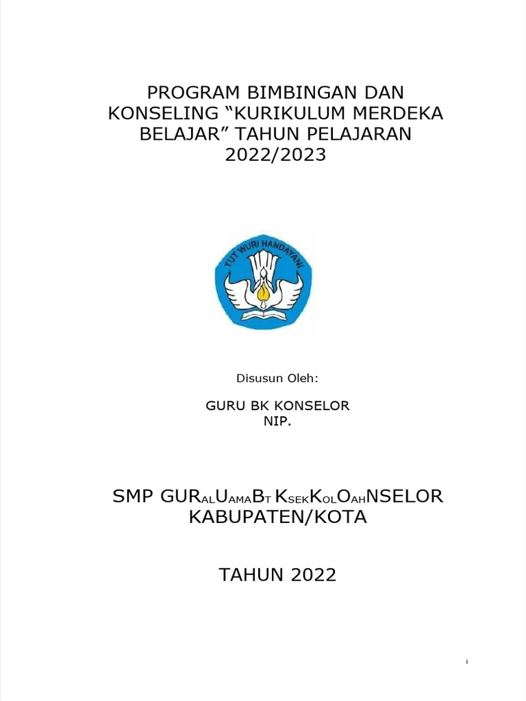 PDF Program BK SMP Merdeka Belajar | PDF