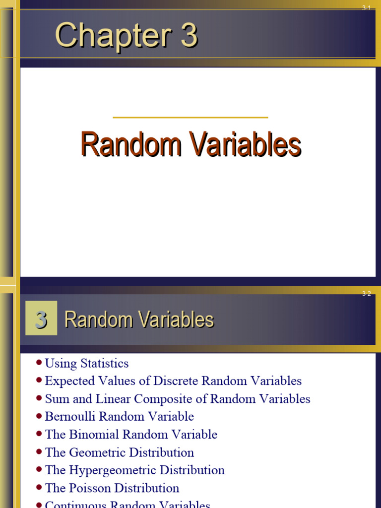 Random Variables and Distributions | PDF | Probability Distribution | Random Variable