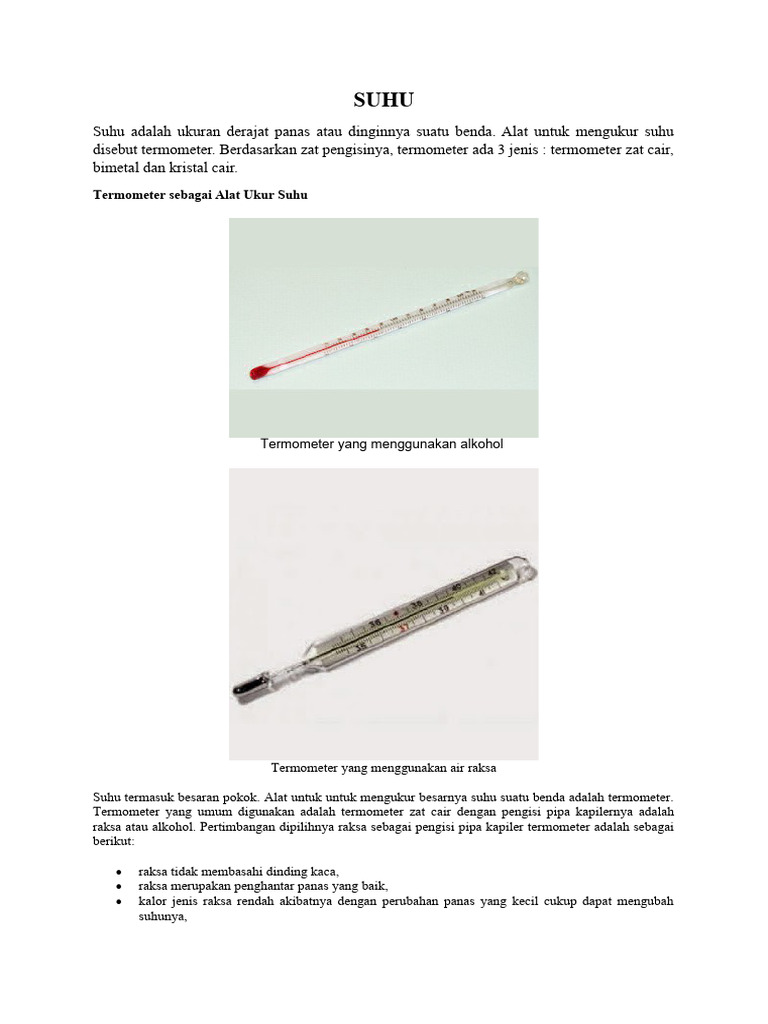 Bahan Ajar SUHU | PDF | Sains & Matematika