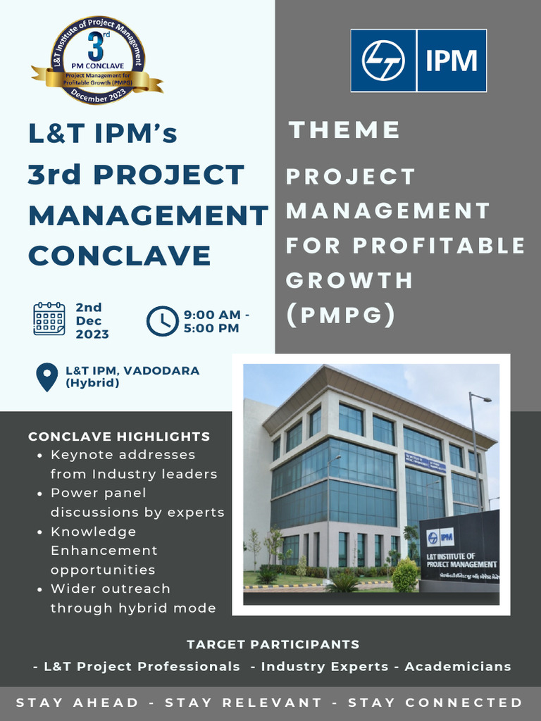 3rd Project MGMT Conclave - Brochure | PDF