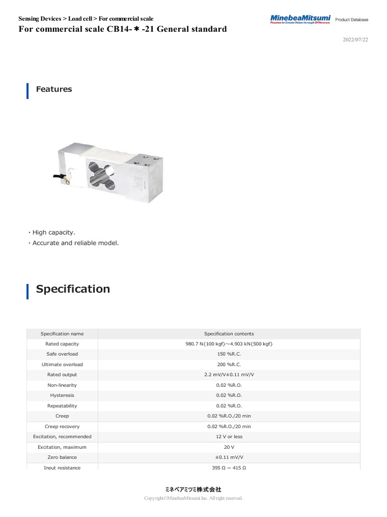 Forcommercialscale CB1421 Generalstandard | PDF | Manufactured Goods | Electronic Engineering