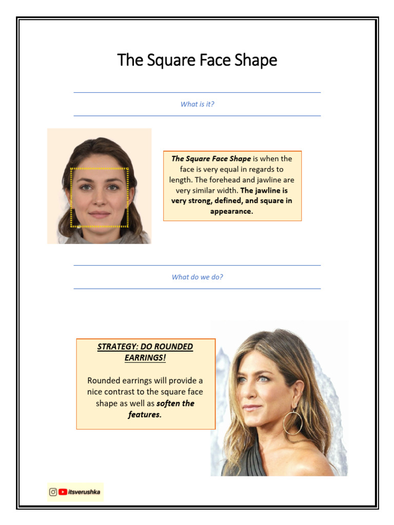 The Square Face Shape Resource PDF | PDF | Career & Growth | Language ...