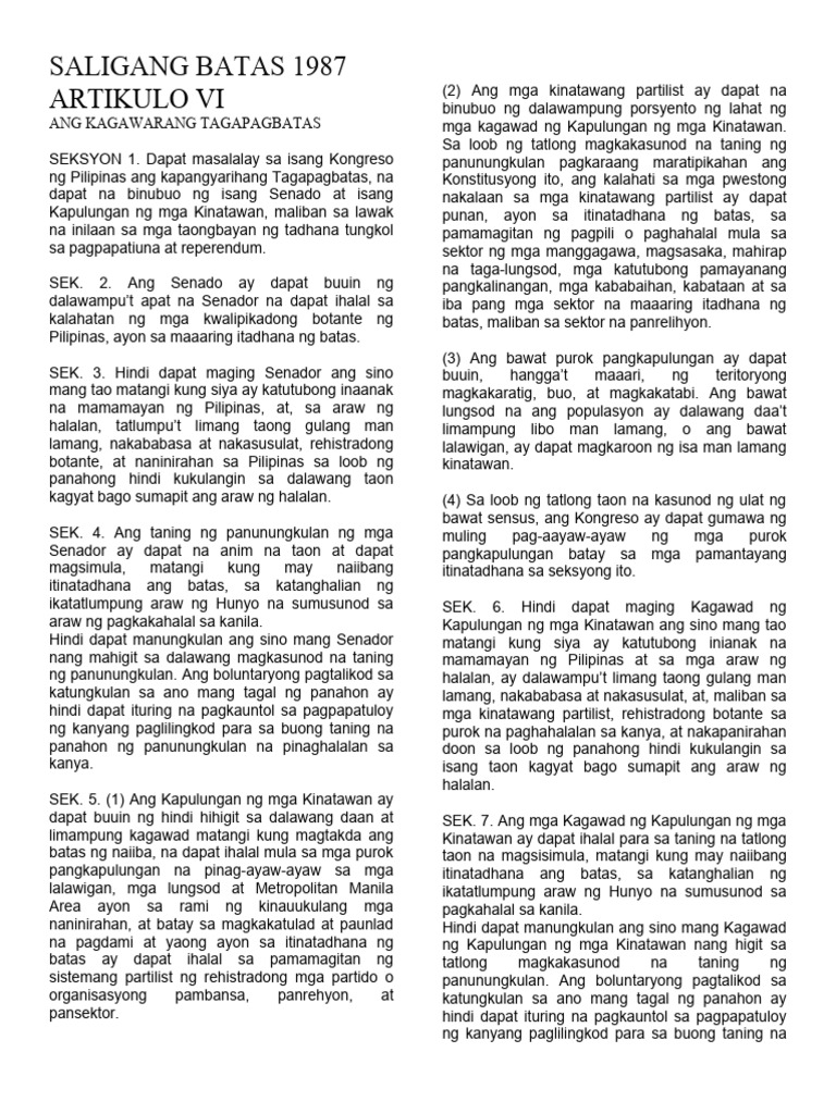 Saligang Batas | PDF