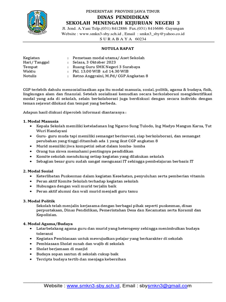 Notula DG Guru | PDF | Kesehatan Holistik