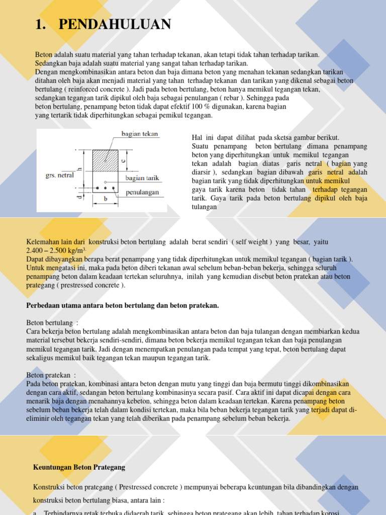02 - Konsep Dasar Beton Pratekan | PDF