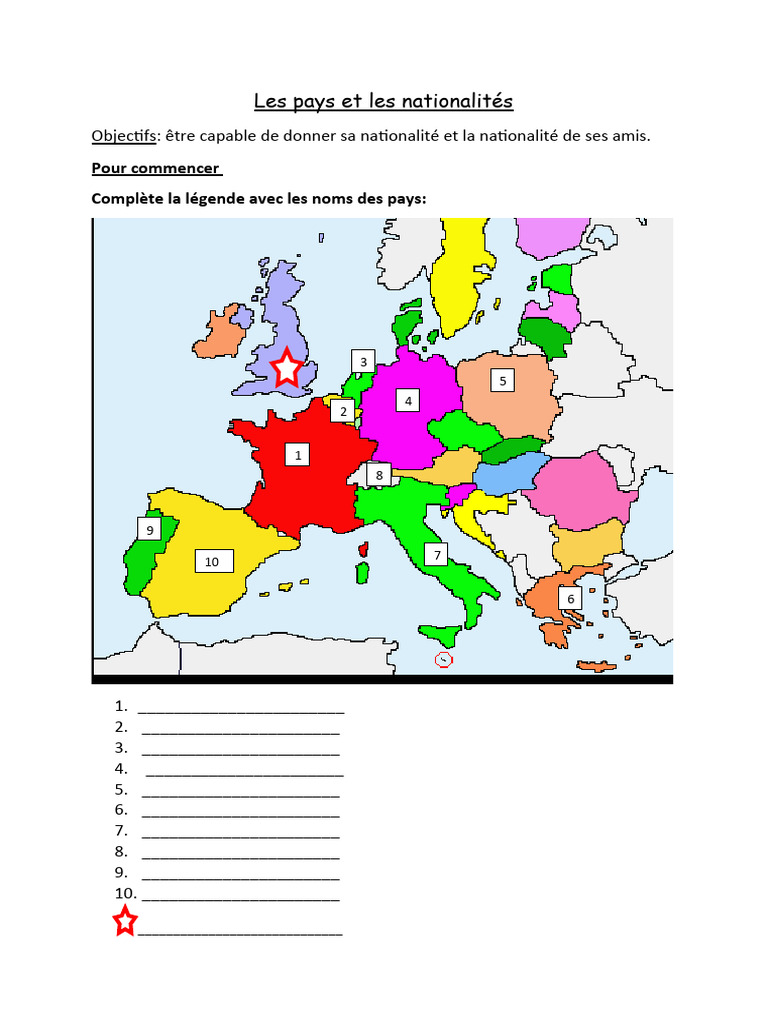 025 Excercies Countries | PDF