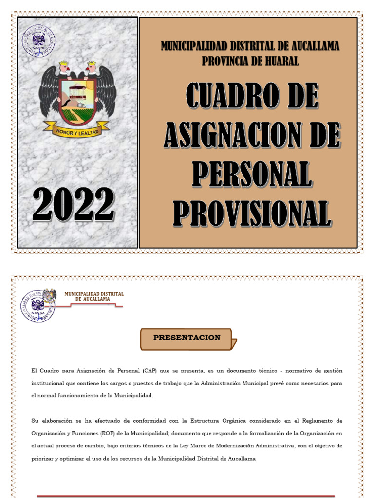 Cap - 2022 - Mda PDF | Descargar gratis PDF | Gobierno local | Presupuesto