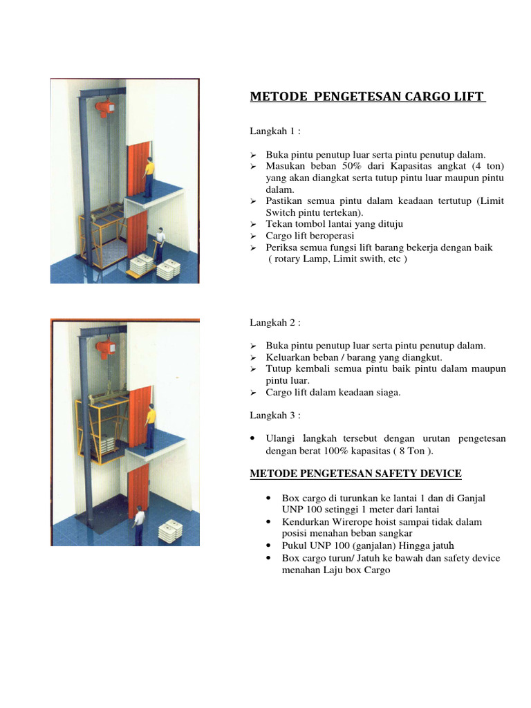 Metode Pengujian Safety Lift Barang | PDF