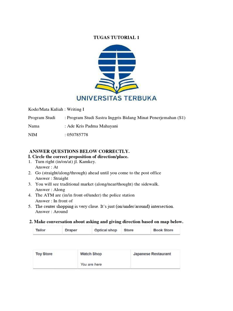 Tugas 1 Writing - Ade Kris | PDF