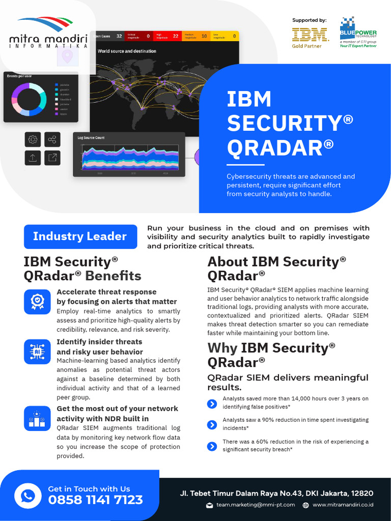 Brosur Product IBM Fordigi 2023 (Qradar) - by Mitra Mandiri Informatika | PDF | Computer Science ...