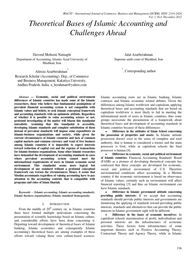 2013 - Namagi - Islamic Accounting | PDF