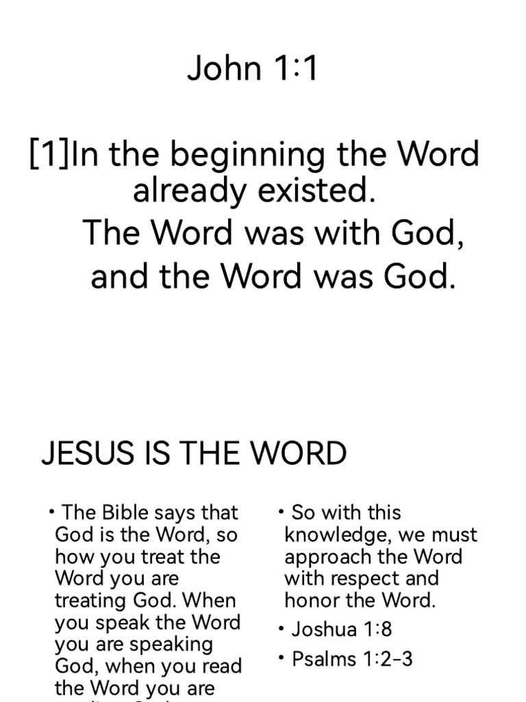 John 1 - 1 | PDF