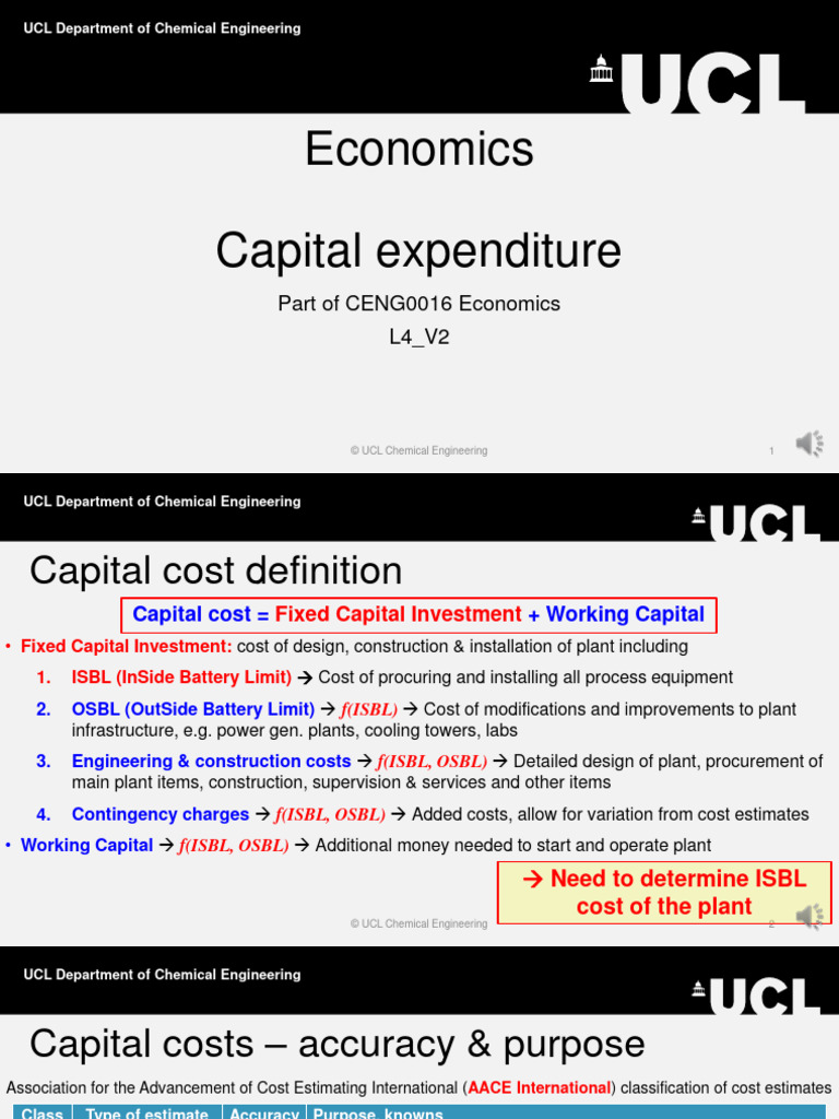 L4 - V2 - Capital Expenditure - Slides | PDF | Business | Economies