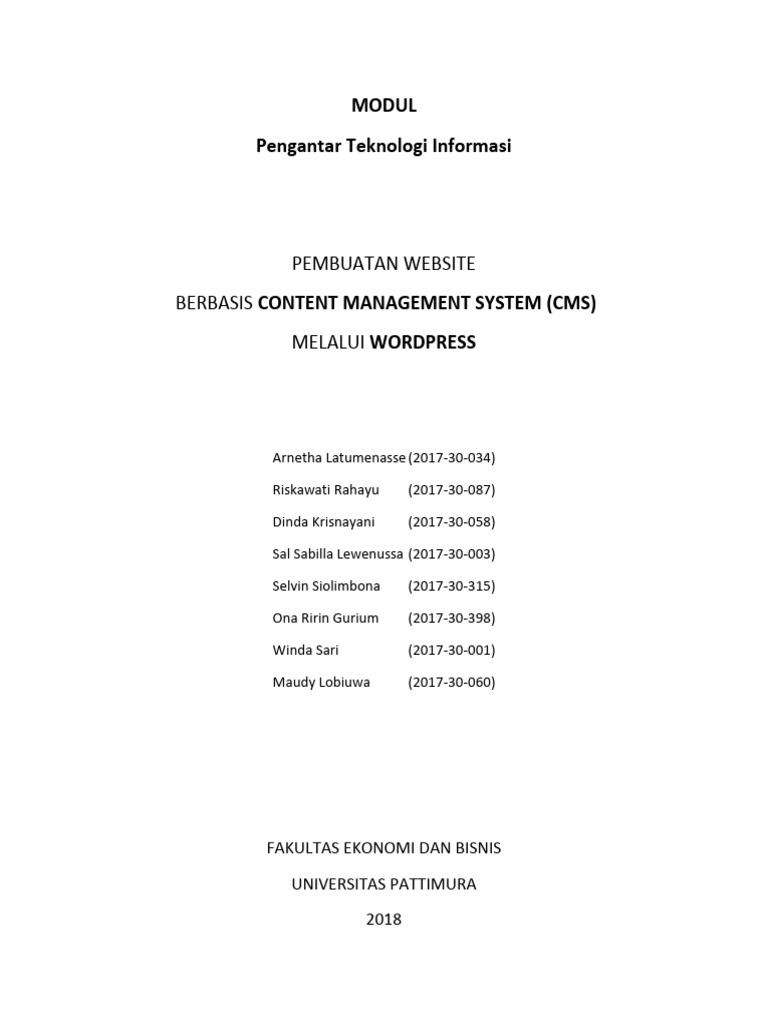 Modul Pembuatan Web | PDF