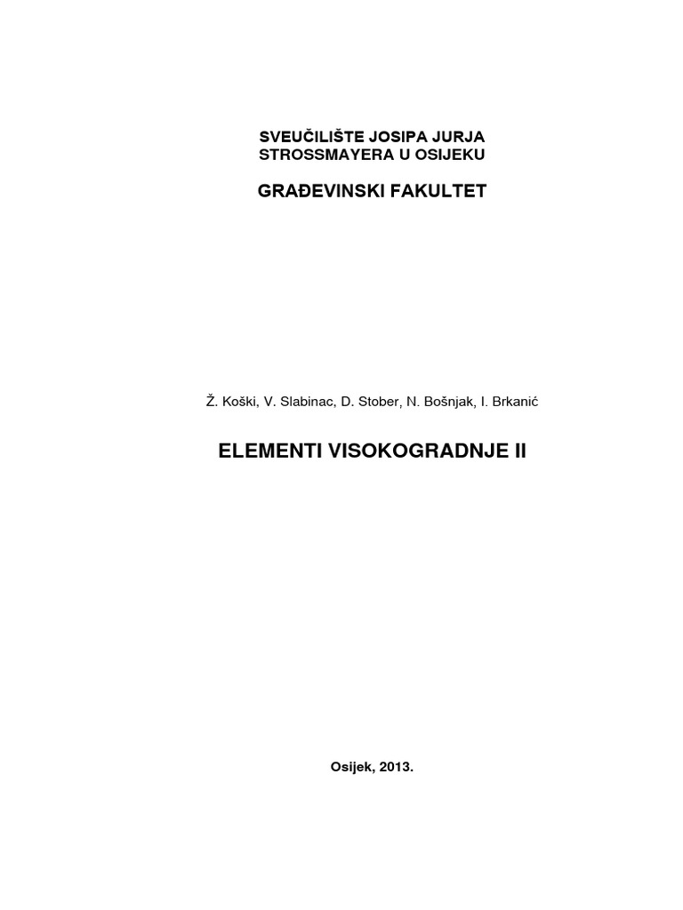 Krovne Konstrukcije - Skripta | PDF