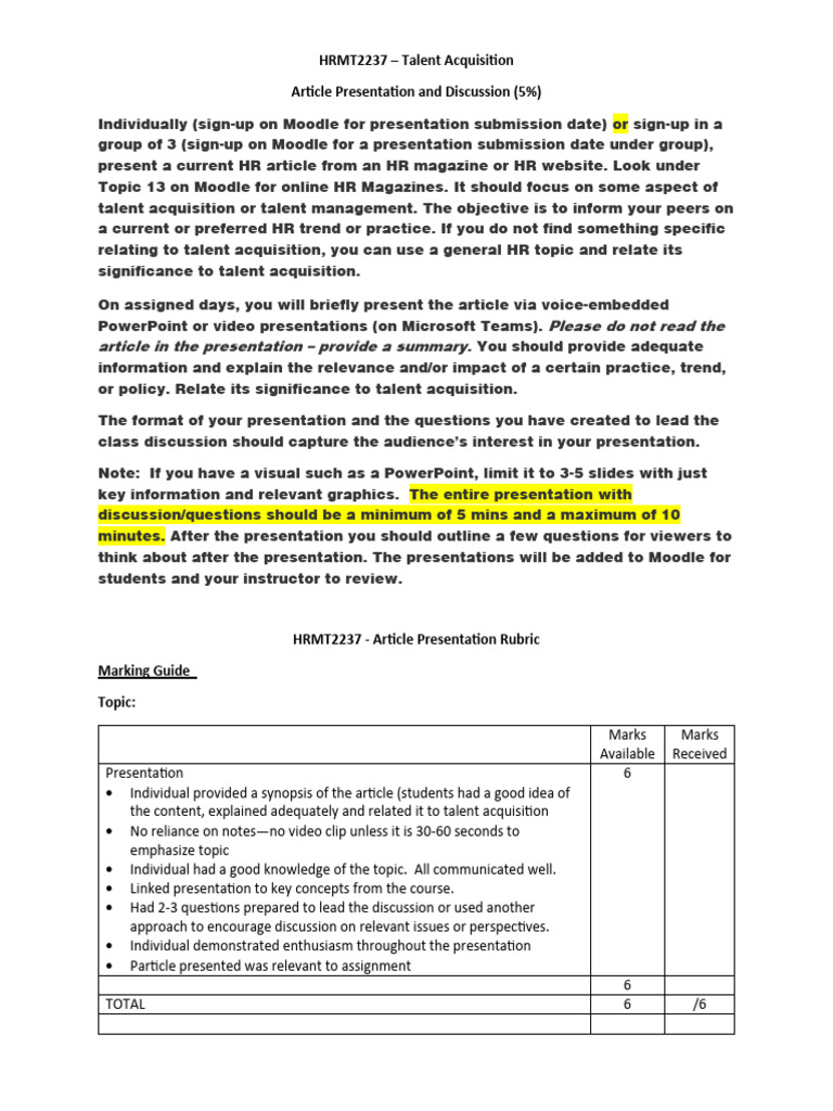 Article Presentation Guidelines | Download Free PDF | Microsoft Power ...