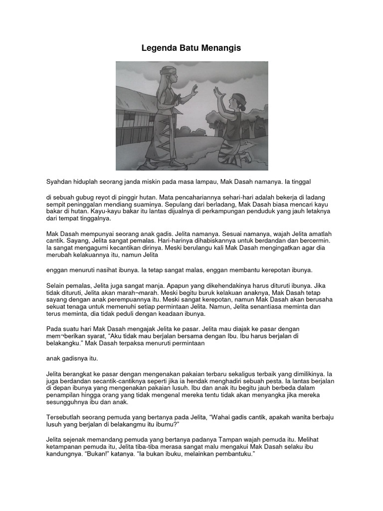 Legenda Batu Menangis | PDF