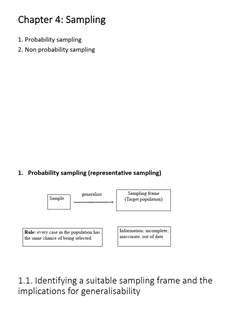 Sampling Chapter 4 | PDF