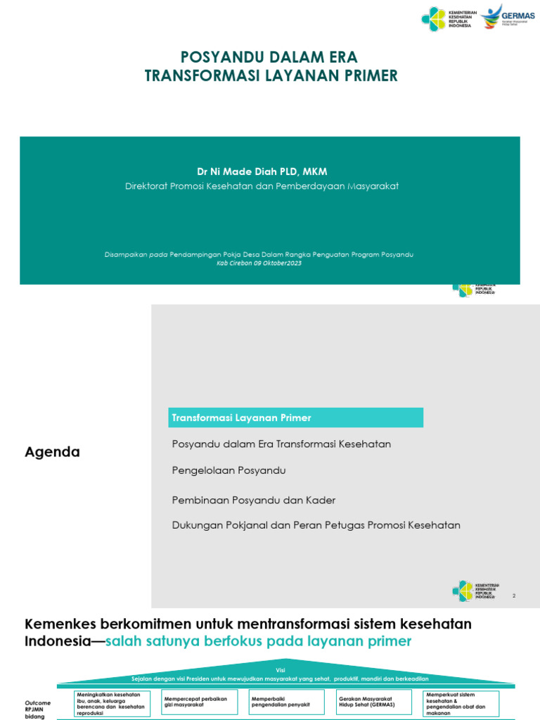 Posyandu Transformasi Layanan Primer-Cirebon | PDF