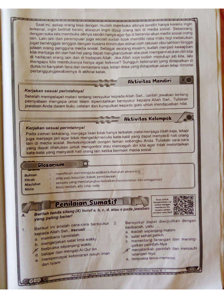 Penilaian Sumatif (Hal 25) Syifa Permata Aulia 11.4 | PDF