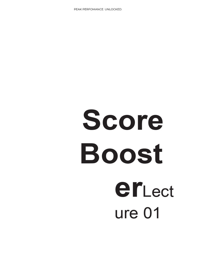 Score Booster Lecture 01 | PDF | Carbon Dioxide | Transcriptome Score Booster Lecture 01 | PDF | Carbon Dioxide | Transcriptome