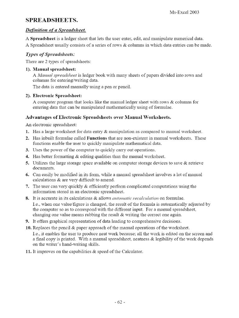 Ms - Excel Notes PDF - Masomo Msingi Publishers | PDF