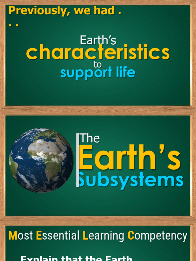 ELS Module 2 Earth's Subsystems Ep2 Jefferson Egalla DZTP | PDF | Atmosphere Of Earth | Earth ...